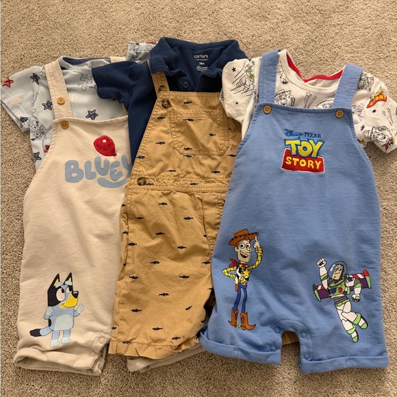 Matching Sets | Kids Cartoon Overalls Set 24 Months | Poshmark